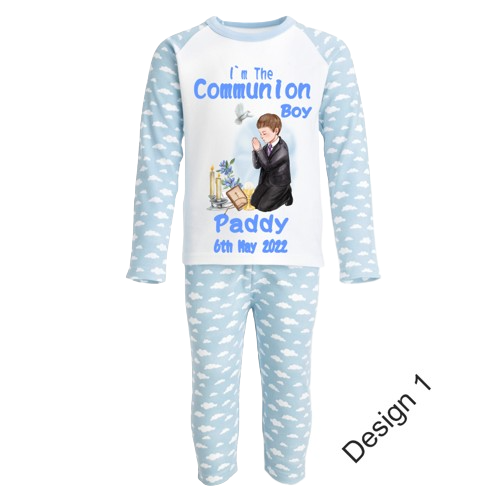 Boy's Communion-Cloud Blue Pyjama Set - AGATA ATELIER
