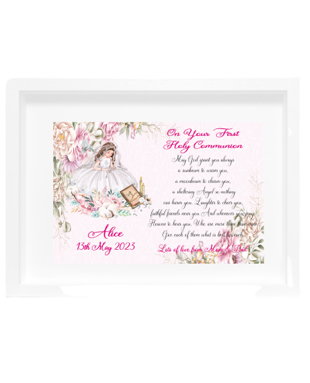 Personalised First Holy Communion Frame-Girl - AGATA ATELIER
